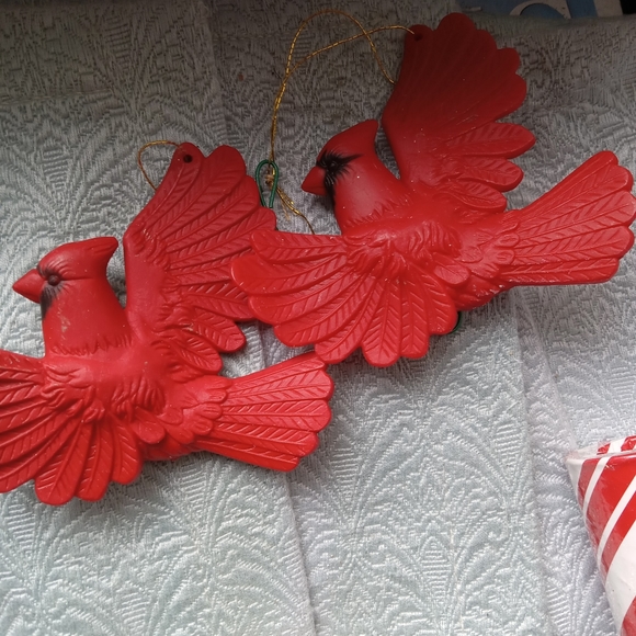 unbranded | Holiday | Vintage Cardinal Birds Flying Ornaments Realistic ...